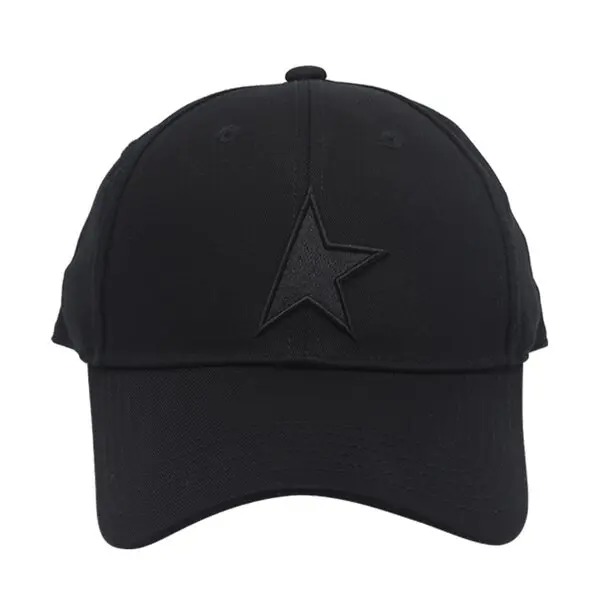 GOLDEN GOOSE Star Patch Logo Baseball Cap - Black