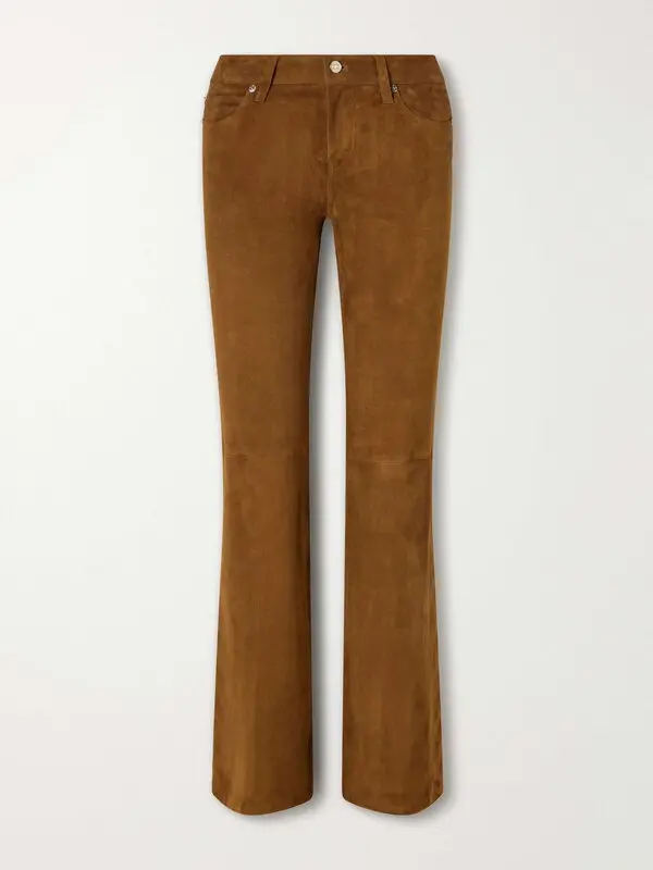 FRAME The Rodeo Suede Flared Pants