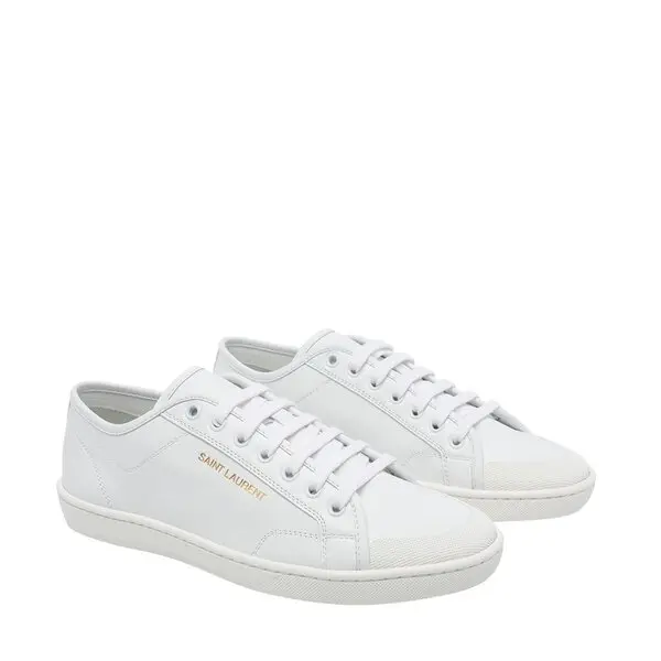 Saint Laurent Calf Leather Lace-up Sneakers