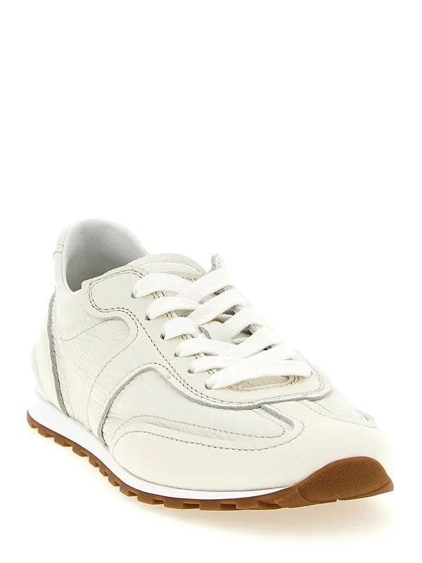 Brunello Cucinelli Soft Leather Active Sneakers With Monile Detail