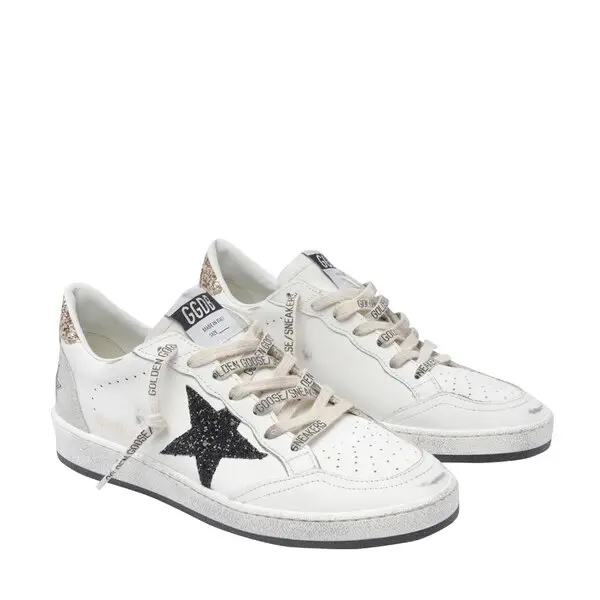 GOLDEN GOOSE Ballstar Sneakers With Glitter Detail