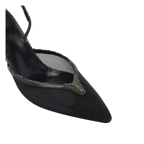 Saint Laurent Folie Open Back Pumps