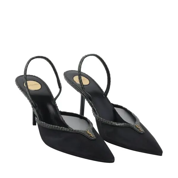 Saint Laurent Folie Open Back Pumps