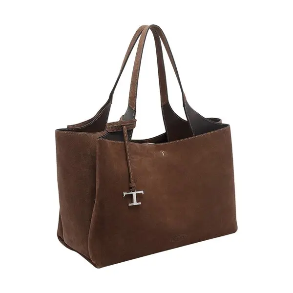 TOD'S Medium Suede Shoulder Bag