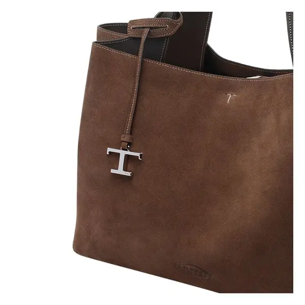 TOD'S Medium Suede Shoulder Bag