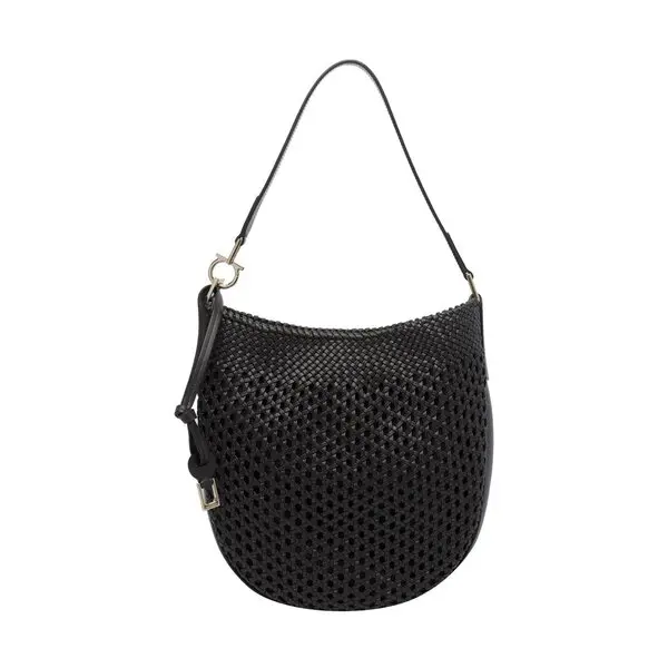 FERRAGAMO Medium Hobo Bag With Gancio Logo