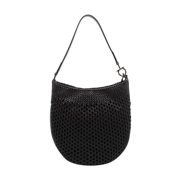 FERRAGAMO Medium Hobo Bag With Gancio Logo