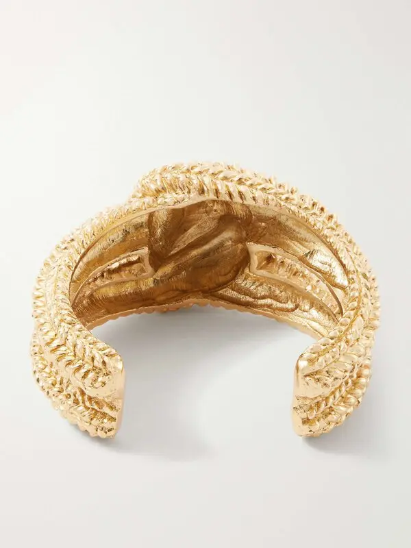 PAOLA SIGHINOLFI Maja 18-karat -plated Pewter Bangle
