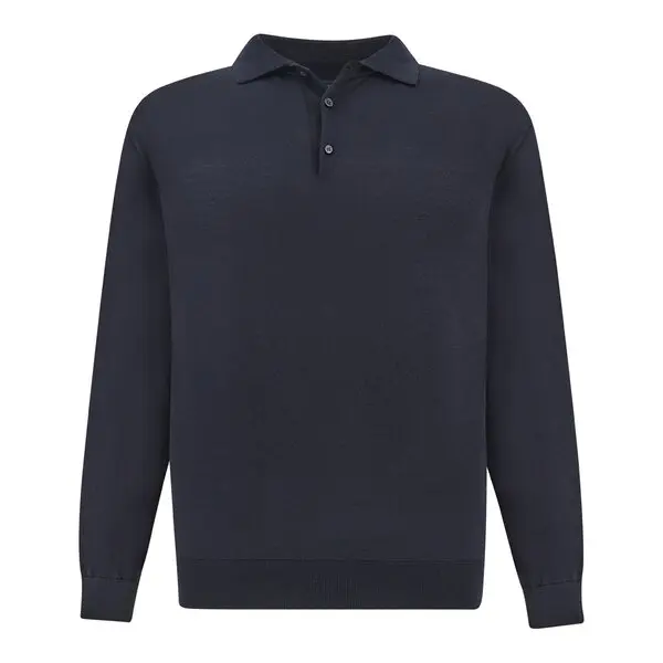 Paul & Shark Polo Shirt In 140's Superfine Merino Wool