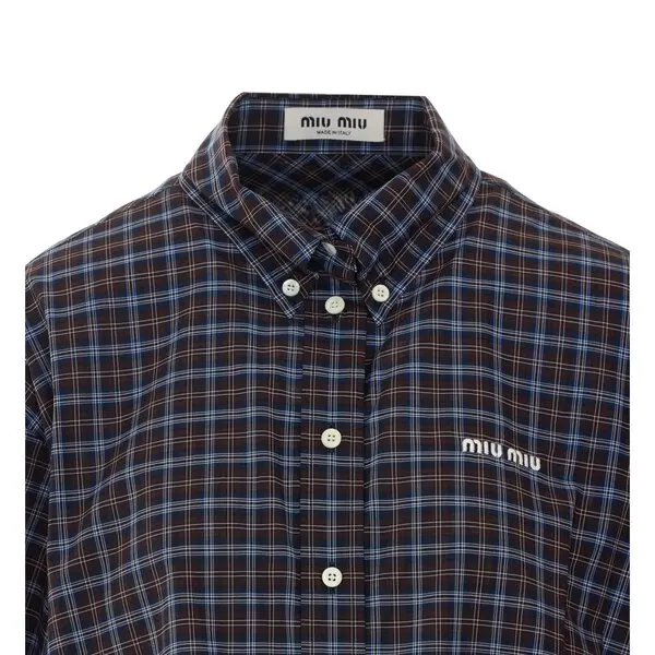 Miu Miu Logo Check Shirt