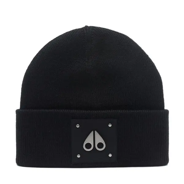 Moose Knuckles Logo Icon Beanie - Black