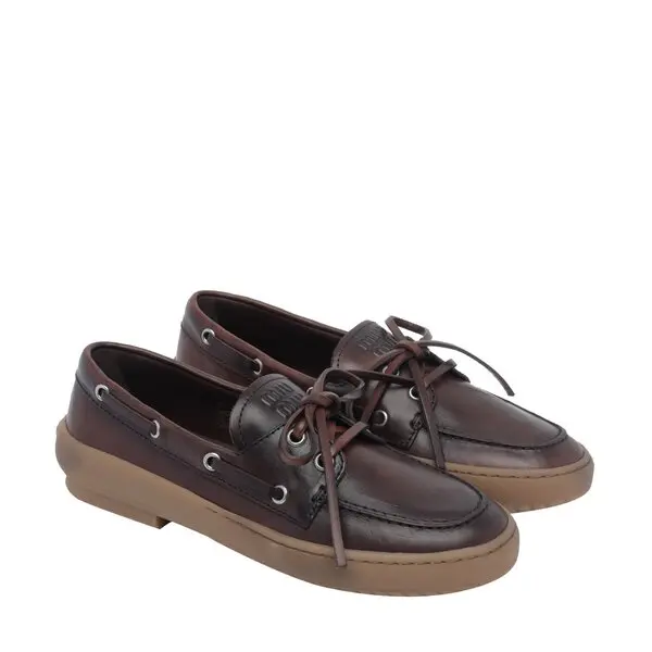 Miu Miu Logo Loafers