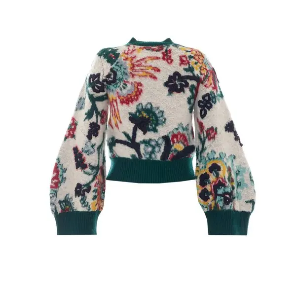 Sacai Floral Jacquard Knit Blouson