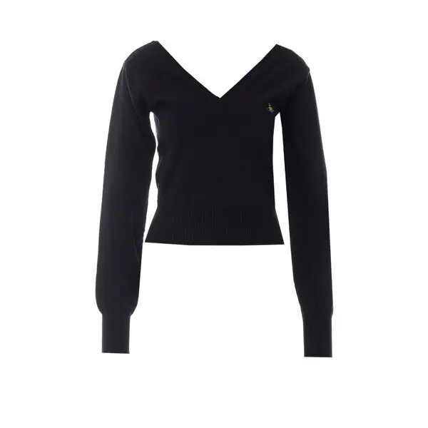 VIVIENNE WESTWOOD Beatrice V-neck Sweater - Black