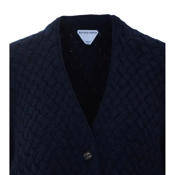 Bottega Veneta Intrecciato Wool Cardigan