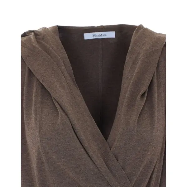 Max Mara Long-sleeve Hooded Cardigan - Brown