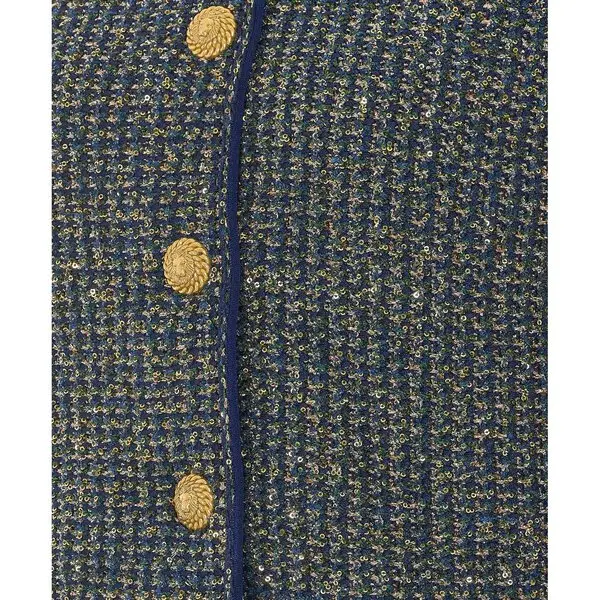Balmain Glittered Tweed Cardigan