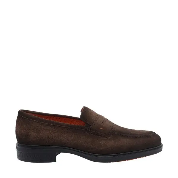 Santoni Suede Loafers Made In Italy