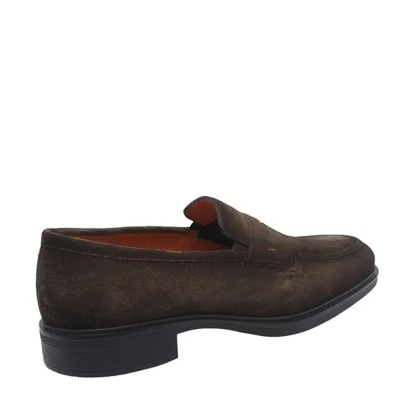 Santoni Suede Loafers Made In Italy