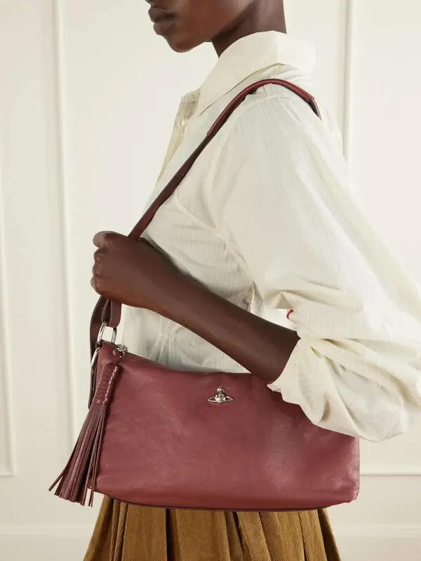 VIVIENNE WESTWOOD Emma Leather Shoulder Bag