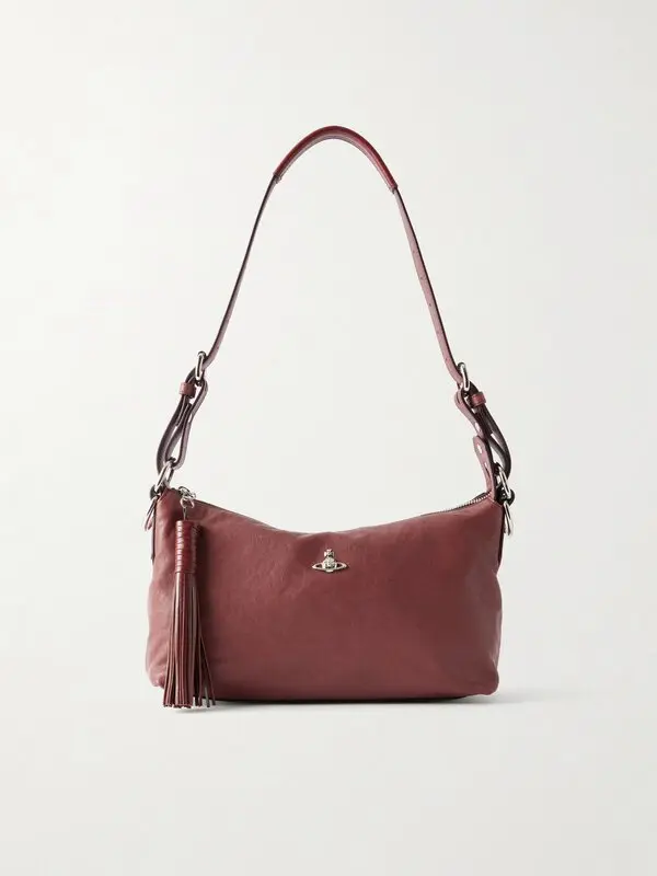VIVIENNE WESTWOOD Emma Leather Shoulder Bag - Brown