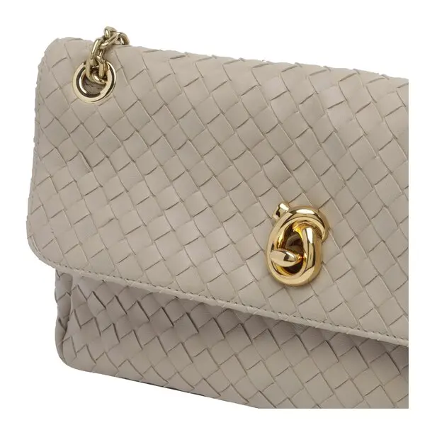 Bottega Veneta Madison Shoulder Bag - Cream