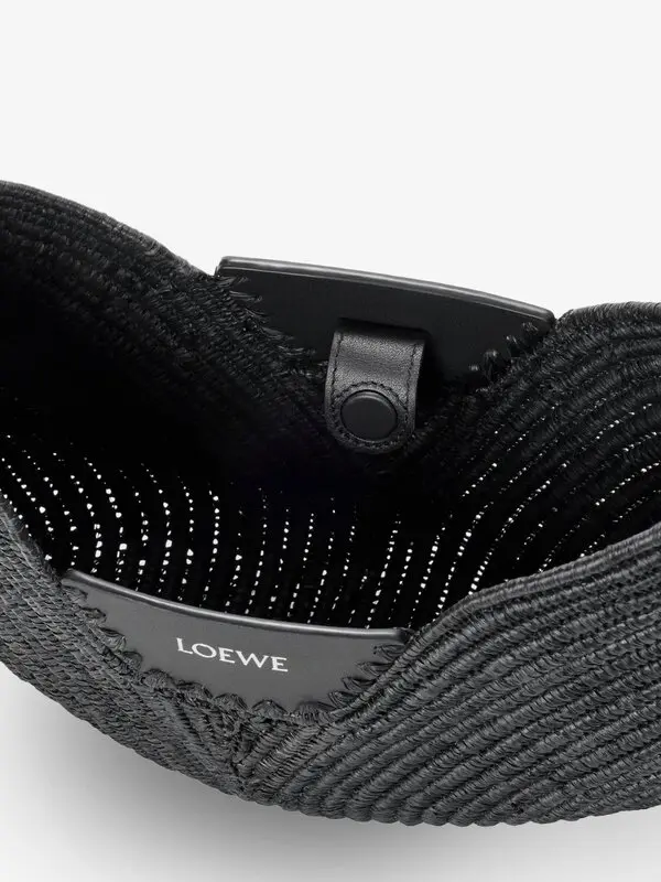 Loewe Paula's Ibiza-swing Raffia And Leather Shoulder Bag