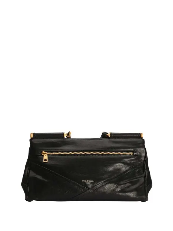 Dolce & Gabbana Biker Patch Calfskin My Sicily Medium Handbag