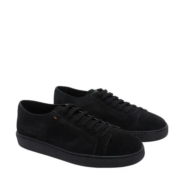 Santoni Suede Lace-up Sneakers