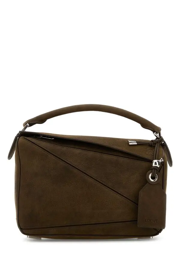 Loewe Leather Small Puzzle Handbag - Brown