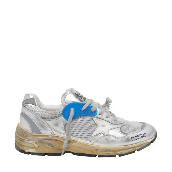 GOLDEN GOOSE Running Dad-star Sneakers Tone - Silver