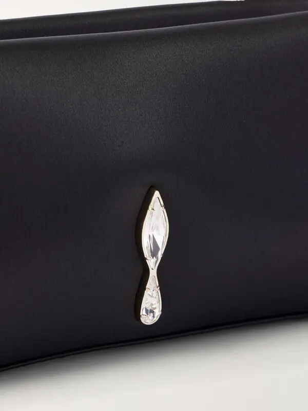 CHRISTIAN LOUBOUTIN Maykimay Crystal-embellished Satin Shoulder-bag