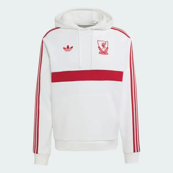 Adidas Liverpool Fc Originals Hoodie Sweatshirt - White