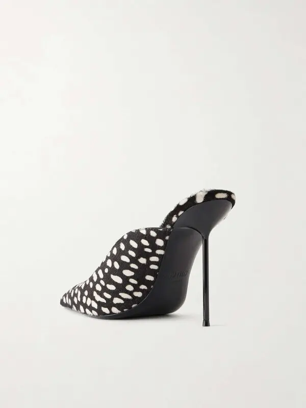 Paris Texas Lidia 105 Printed Calf Hair Mules