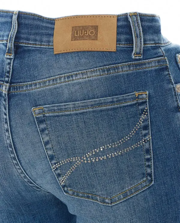 Liu Jo Rhinestone Embellished Flared Jeans