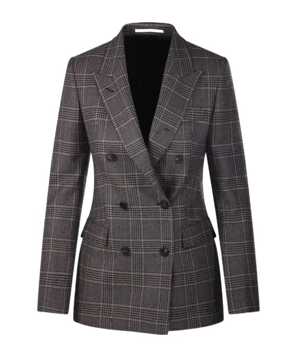 Tagliatore Double-breasted Plaid Blazer