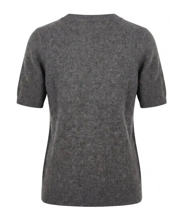 P.a.r.o.s.h Crew Neck Short-sleeved Sweater With Ribbed Details