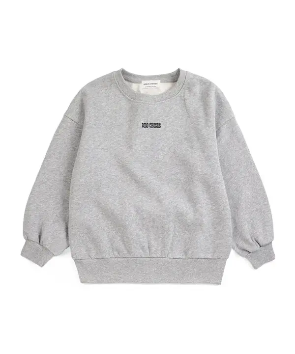 BOBO CHOSES Graphic Print Sweatshirt - Light Hemp Gray