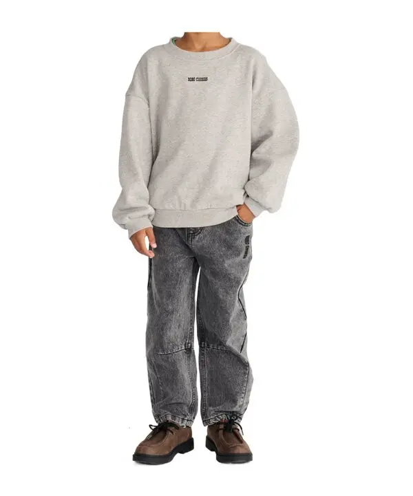 BOBO CHOSES Graphic Print Sweatshirt - Light Hemp Gray