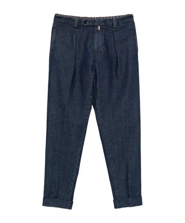 BERWICH Pleated Turned-up Trousers