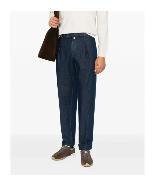 BERWICH Pleated Turned-up Trousers