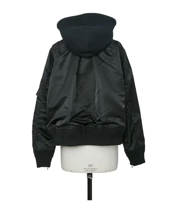Sacai Sponge Sweat Bomber Hoodie