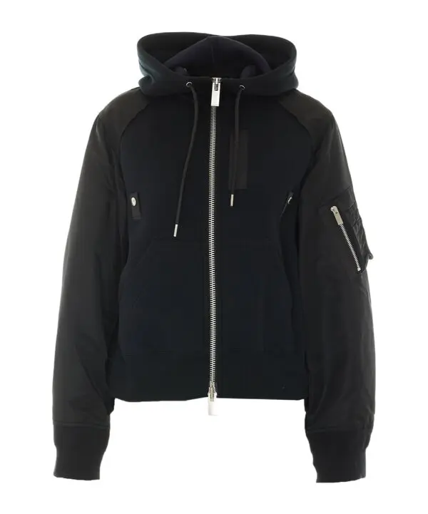 Sacai Sponge Sweat Bomber Hoodie