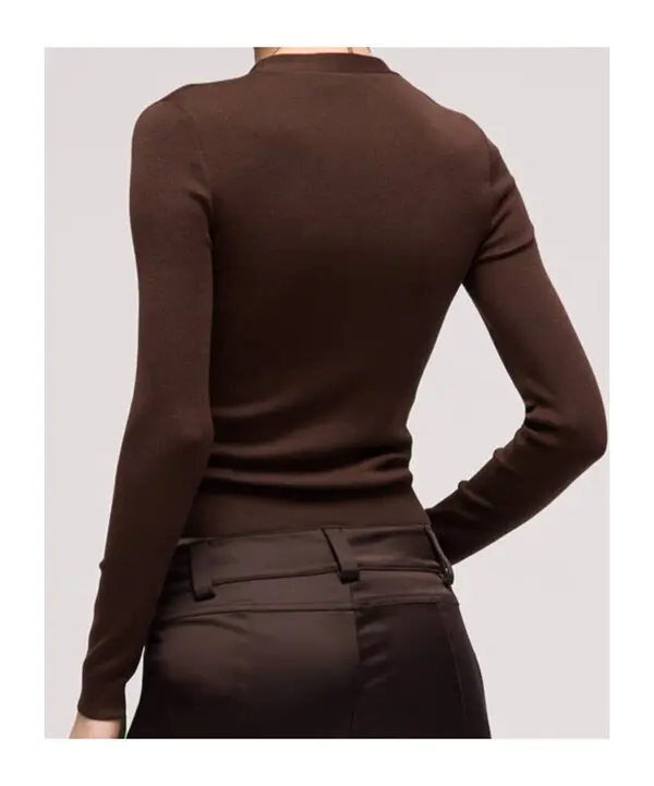 Gucci Fine Rib Knit Wool Cardigan With Horsebit Detail - Dark Brown