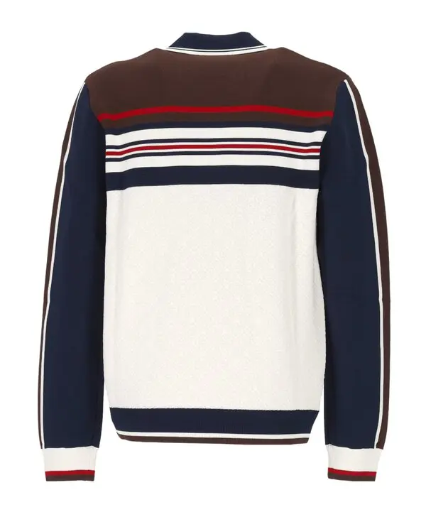 Casablanca Zip-up Knit Top