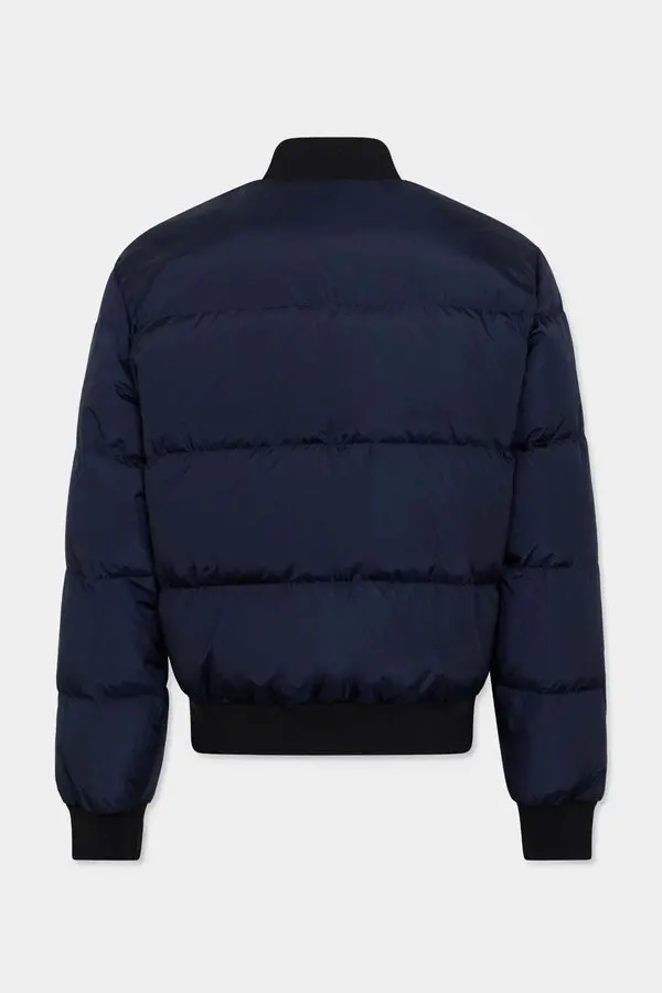 Dsquared2 Easy Down" Bomber Jacket With Printed Logo