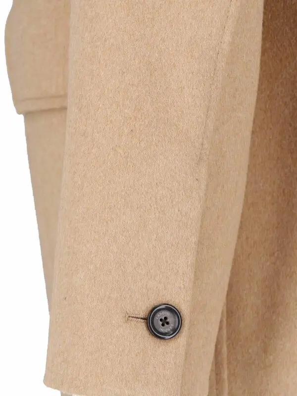 LARDINI Hidden Placket Short Coat