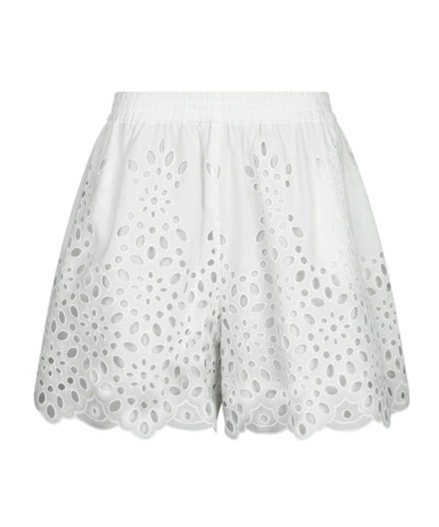 Moschino Eyelet Elastic Waist Shorts - No