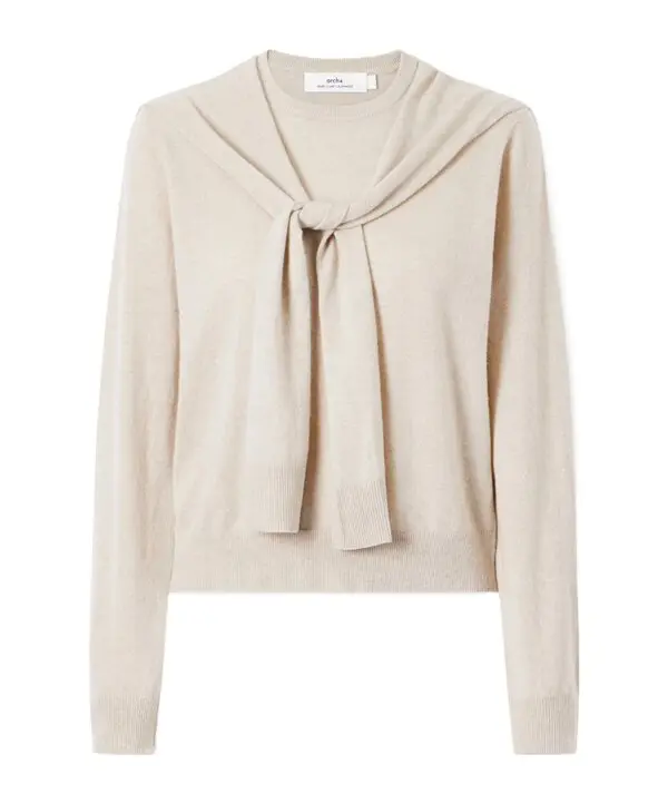 Arch4 Eldergrove Cashmere Sweater With Tie Detail