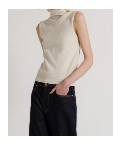 Alberta Ferretti Safety-pin Roll-neck Tank-top